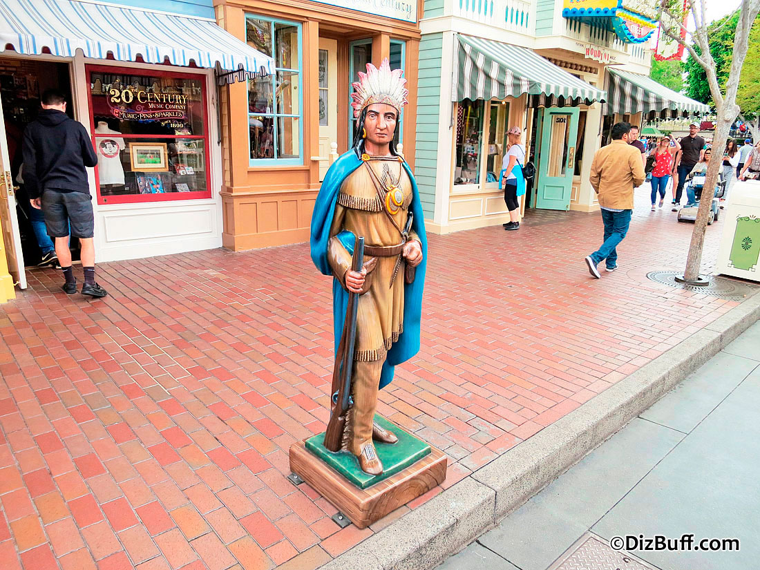 Disneyland Cigar Store Indian on Main Street USA - DizBuff.com